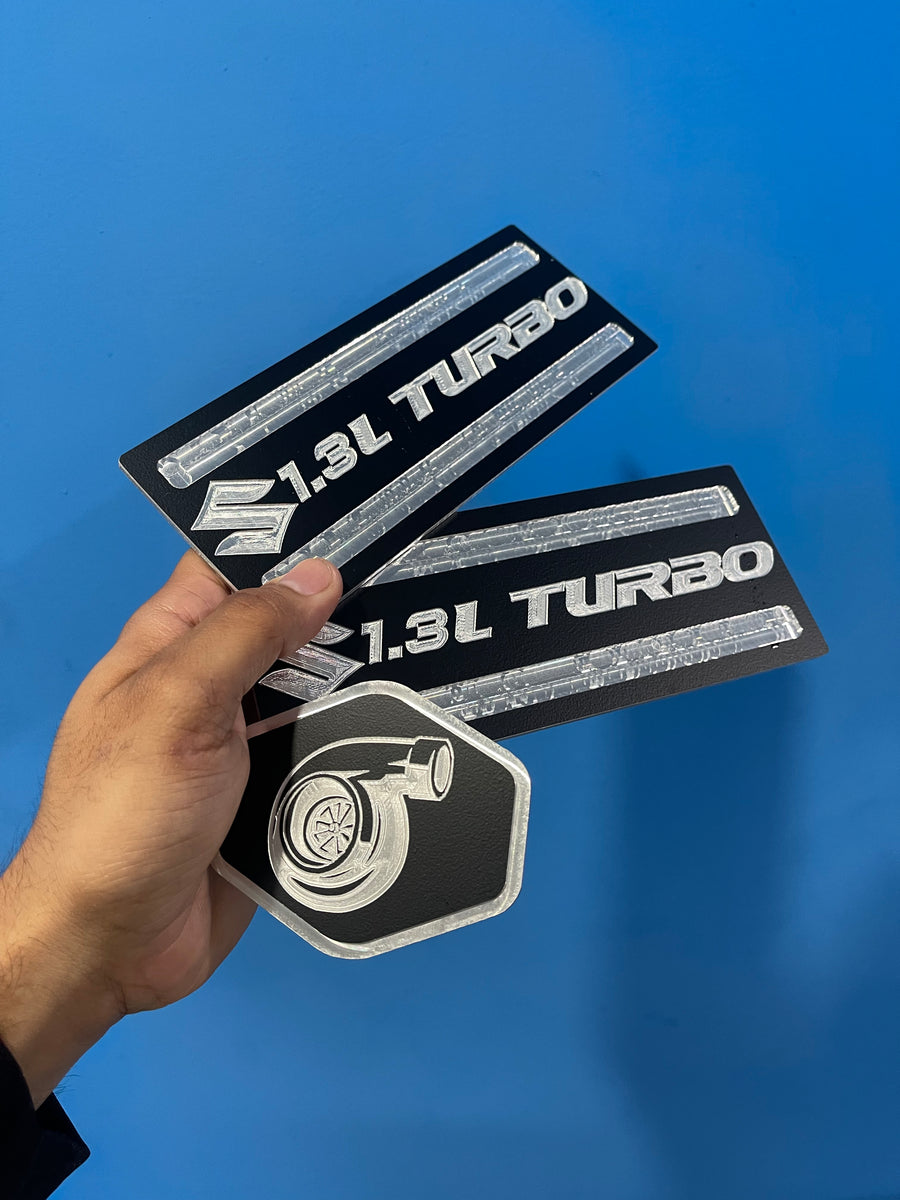 Suzuki Samurai Turbo Grille and A-Pillar Emblem Combo – Breton ...