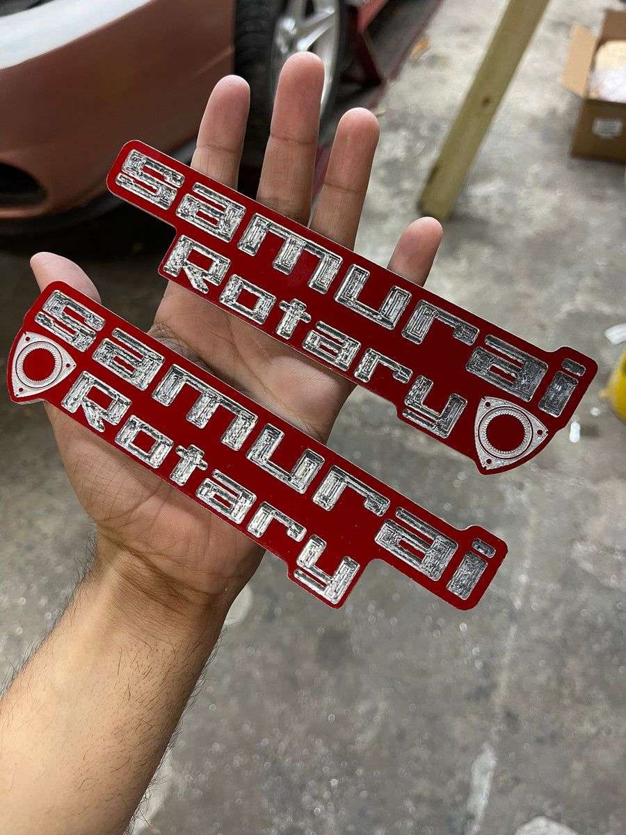 Samurai Rotary Custom Fender Emblems – Breton Performance Engineering